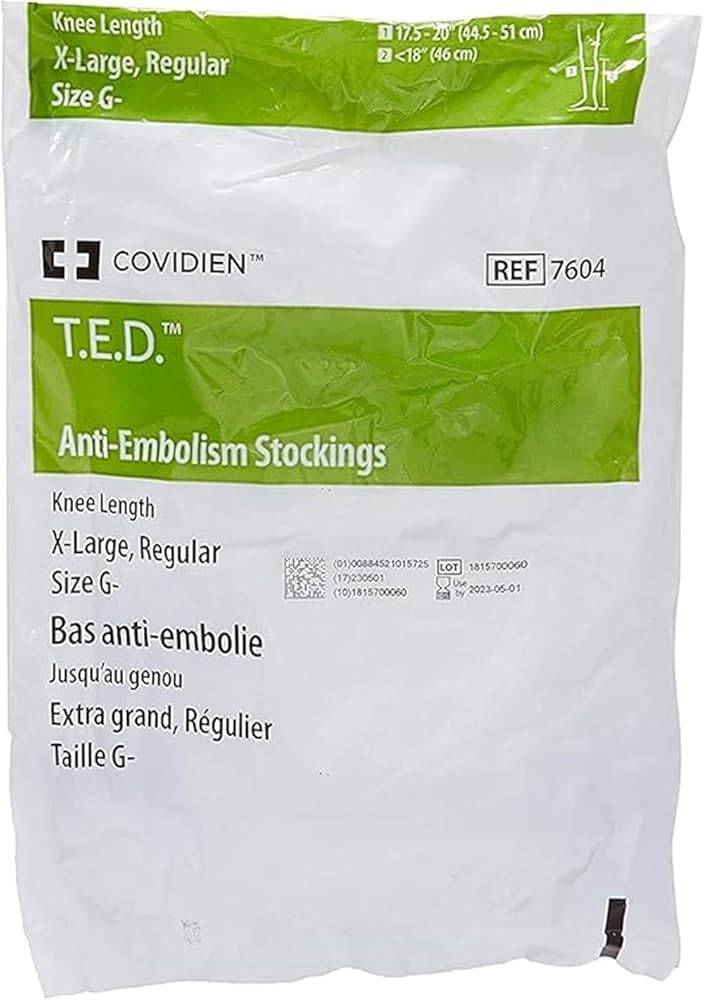 TED Bas anti-embolie longueur genou XL Regular – UKMEDI